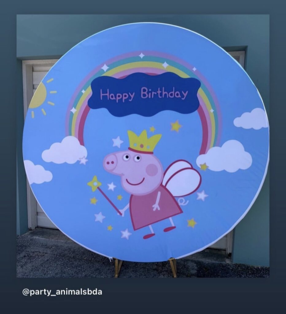 Peppa Pig Backdrop – Party Animals